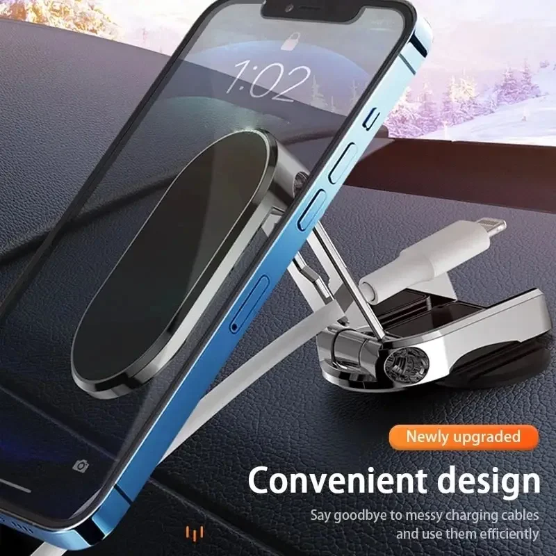 Universal-Magnetic-Car-Phone-Holder-Rotatable-Adjustable-GPS-Smartphone ...