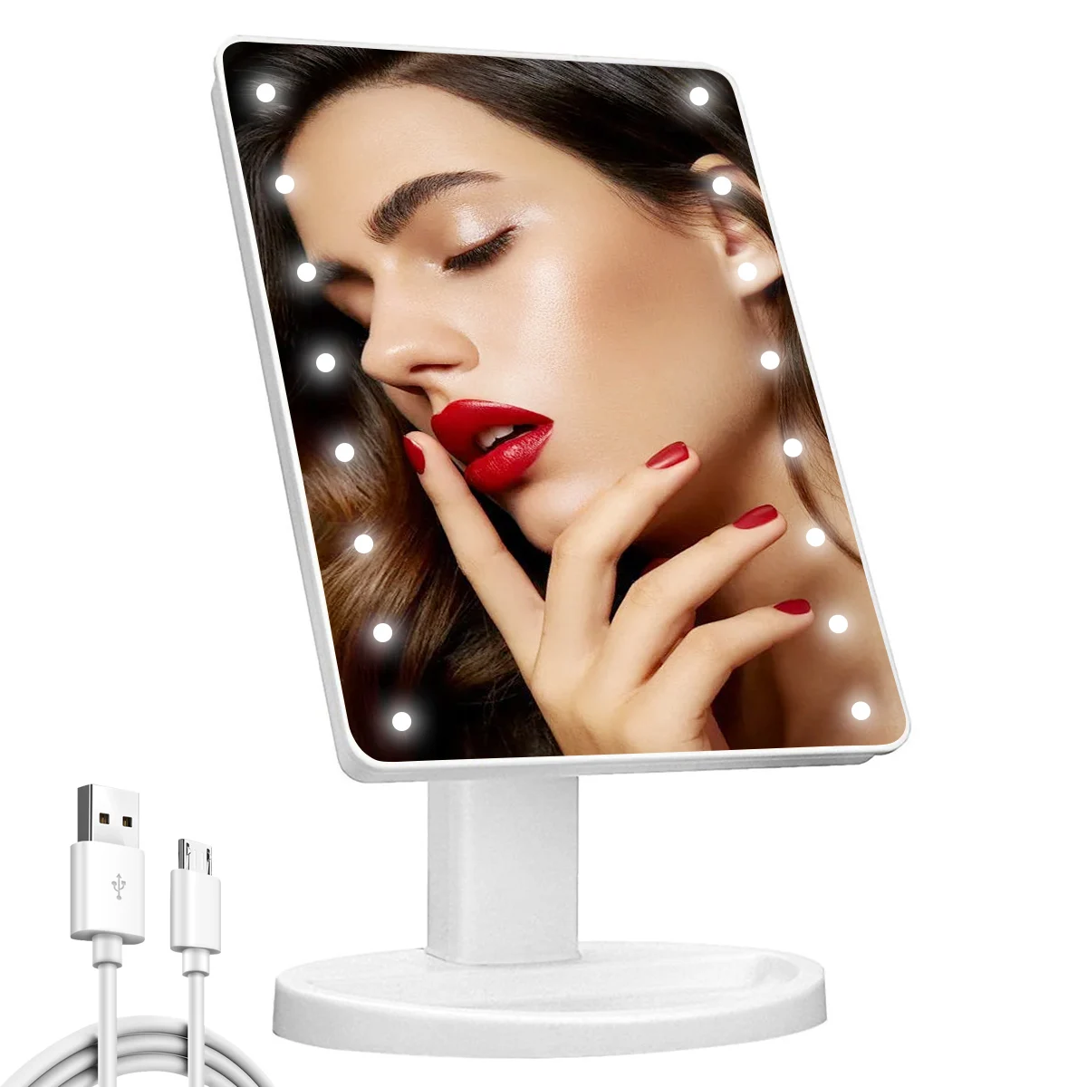 LED-Light-Rotating-Touch-Sensor-Makeup-Mirror-Dormitory-Student-Special ...