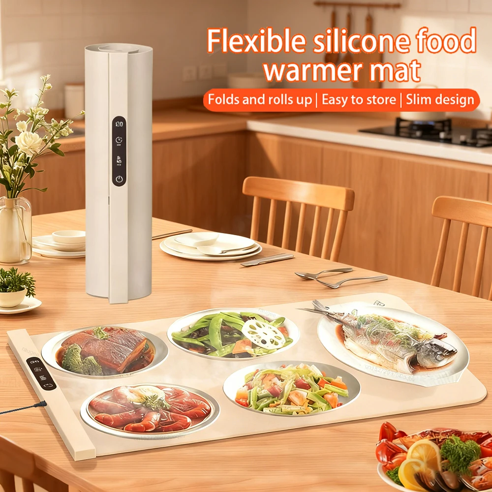 Food Warmer Electric Food Warming Plate Foldable Food Warmer Mat Fast ...