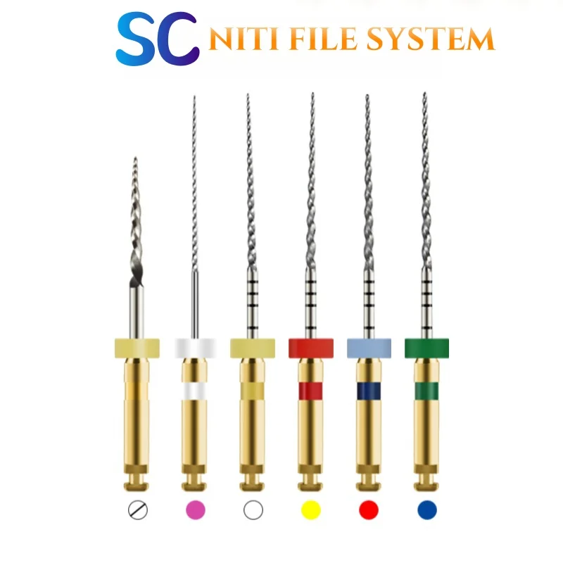 SOCO Files 6Pcs/Box Dental Nickel Titanium File Heat Activation Root ...