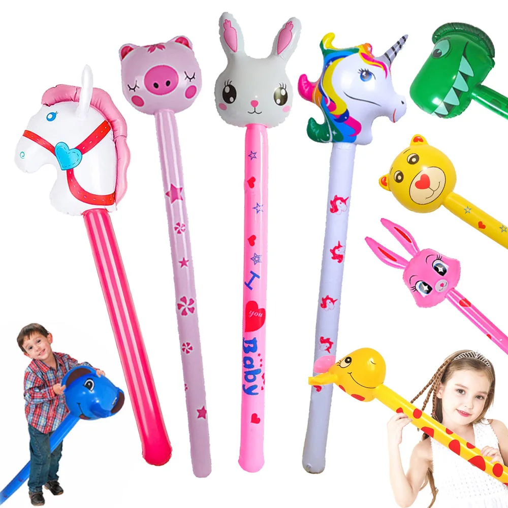 Catoon-Animals-Inflatable-Stick-Farm-Animals-Pig-Bunny-Horse-Jungle ...