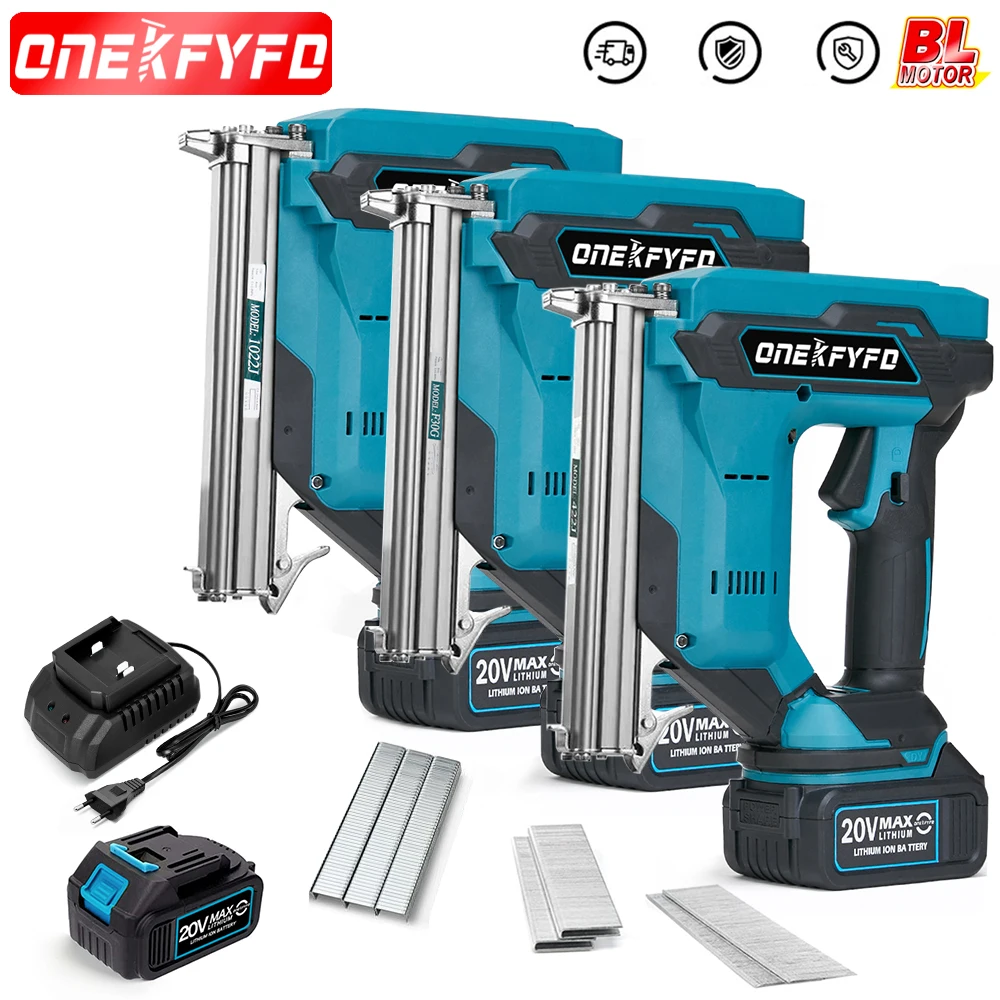 Straight-U-Staples-Brushless-Nail-Gun-Battery-Powered-Wireless-Cordless ...
