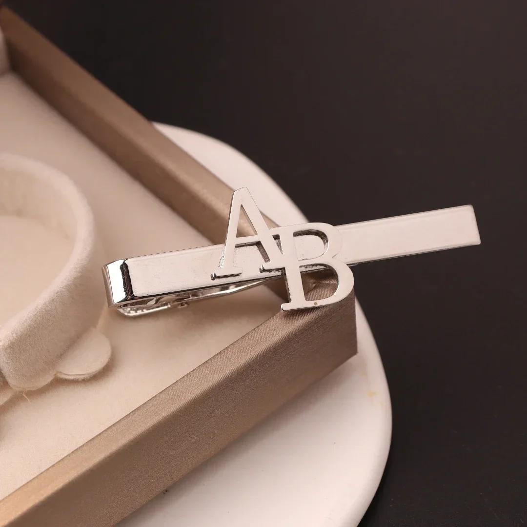 Clip-de-corbata-personalizado-con-iniciales-de-nombre-para-hombre-Clip ...