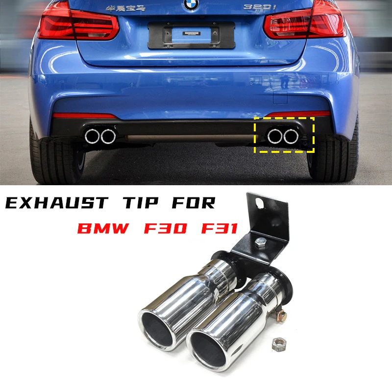 1-PCS-Car-Exhaust-Pipe-For-F30-F31-320i-330i-328i-2017-2018-Stainless ...