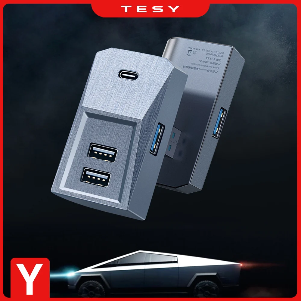 Glovebox-Docking-Station-For-Tesla-Model-Y-Quick-Charger-4-USB-Shunt ...