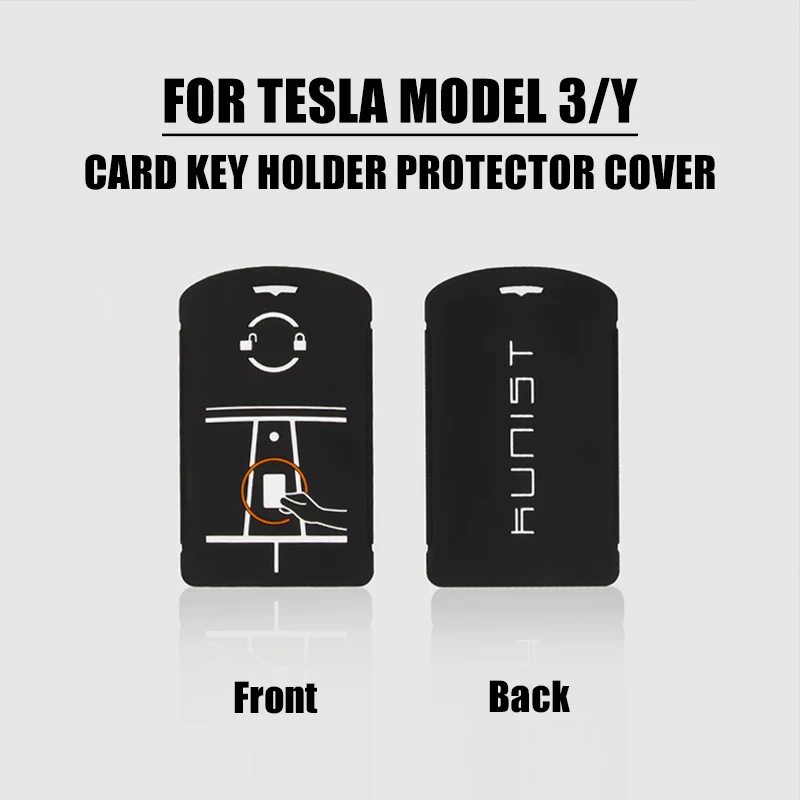 For-Tesla-Model-3-Model-Y-Car-Key-Card-Holder-Protector-Cover-Keychain ...