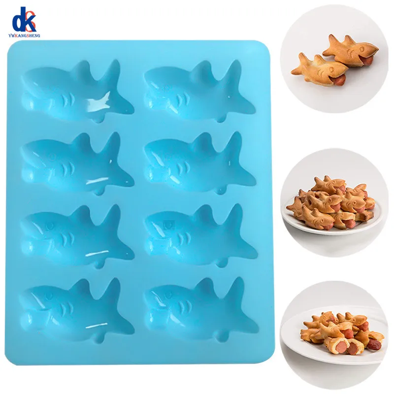 New-DIY-Shark-Silicone-Molds-8-holes-Marine-Animals-Baking-Cake ...