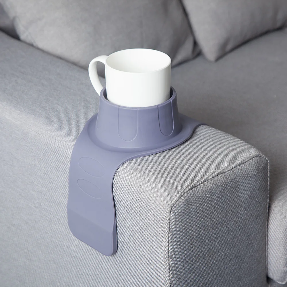 Silicone-Sofa-Storage-Tray-Armrest-Stand-Cup-Holder-Drink-Coaster-Tray ...