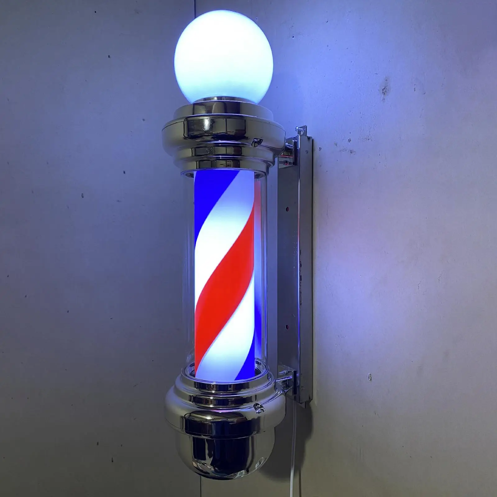 LED Rotating Barber Pole Light, Hair Salon Shop Sign, Impermeável ...