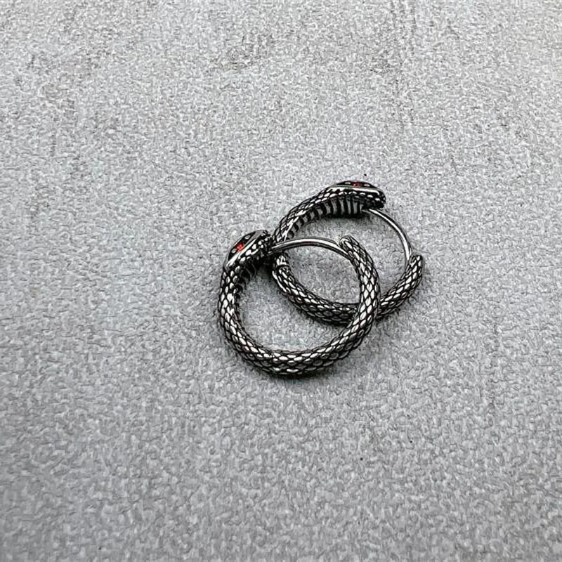 Vintage-Python-Earrings-Personalized-Trendy-Domineering-Unisex-Hip-hop ...
