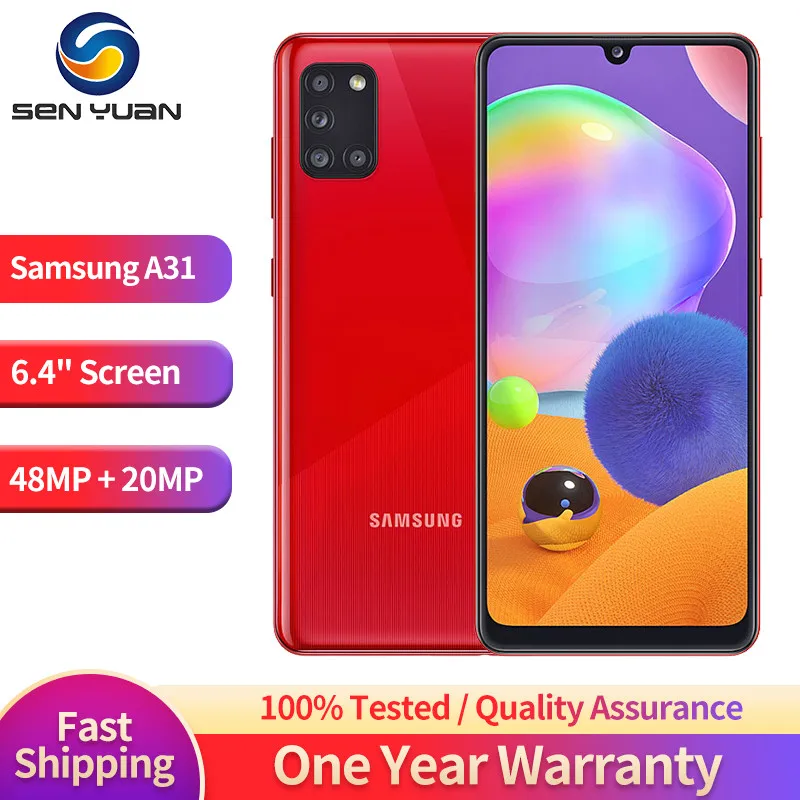 Original-Samsung-Galaxy-A31-A315N-4G-LTE-Mobile-Phone-6-4-Single-SIM ...
