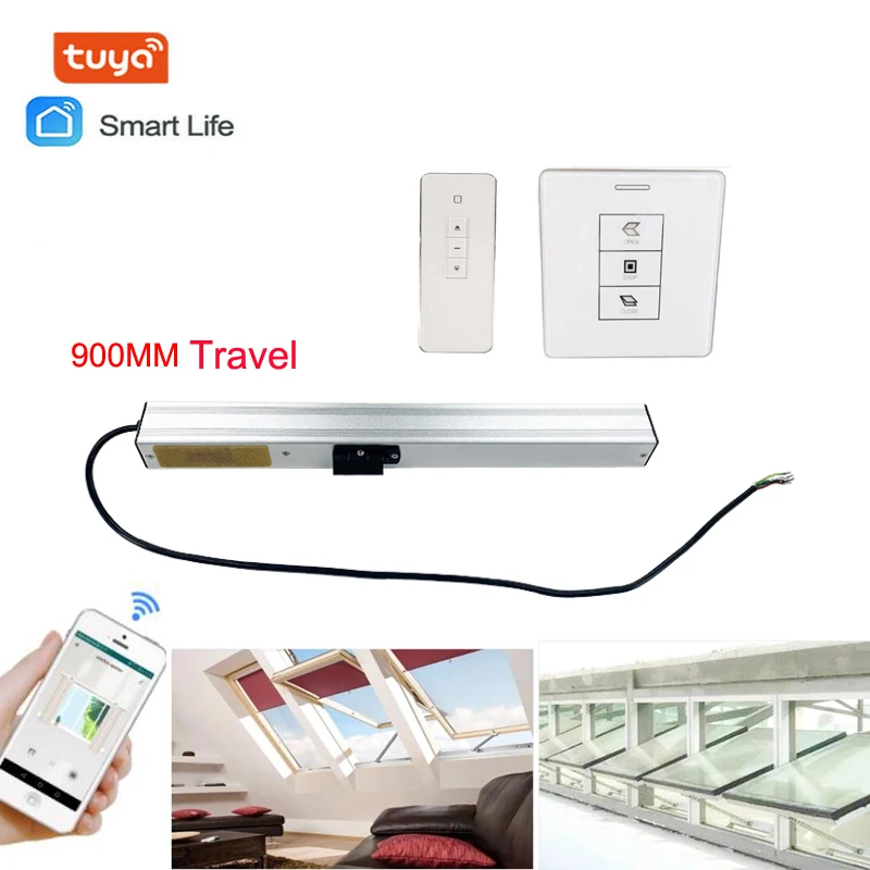 900mm Smart Motorized Window Actuator Opener With Rain Sensor ...