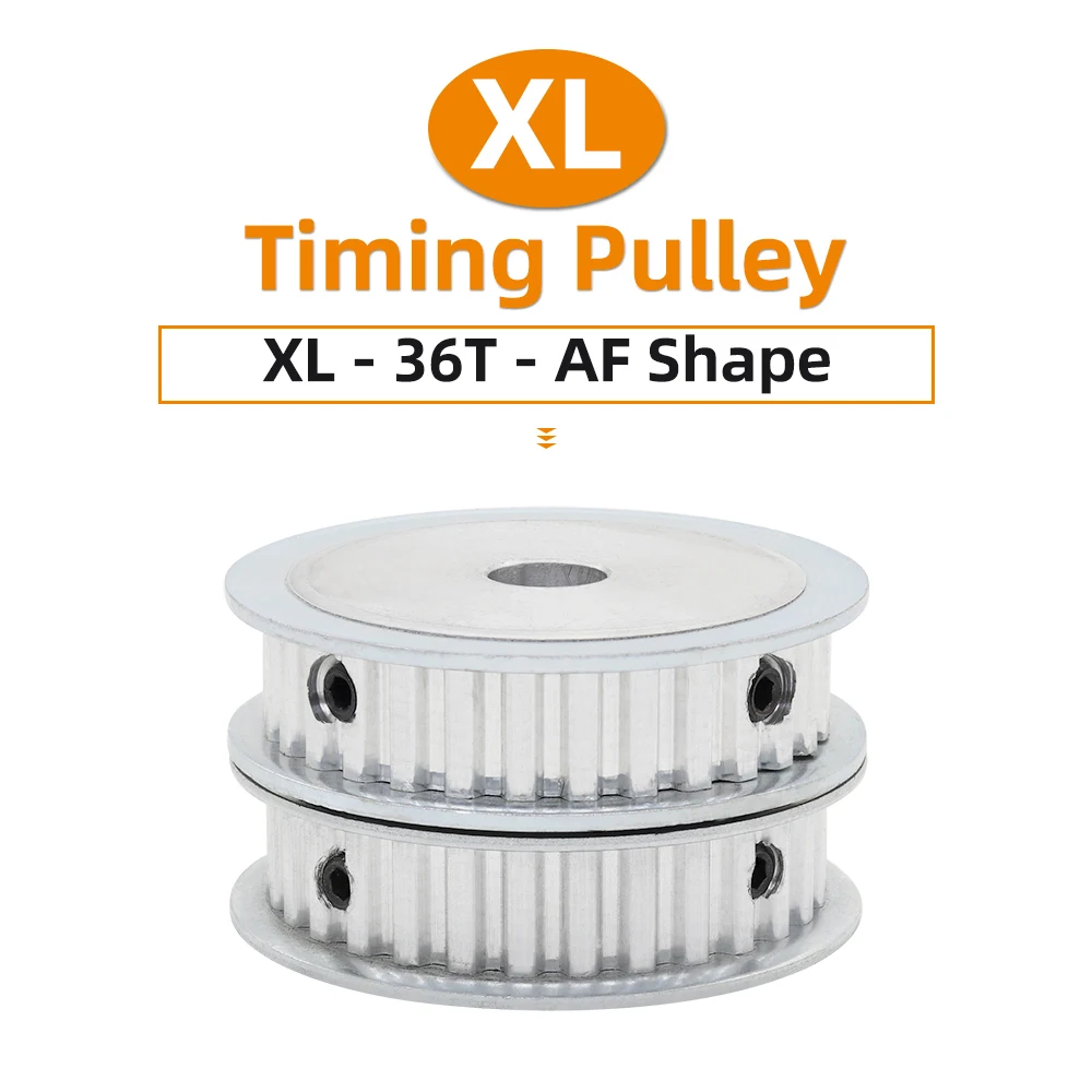 XL-36T Pulley Wheel Teeth Pitch 5.08mm Bore 8-20 mm Alloy Belt Pulley ...