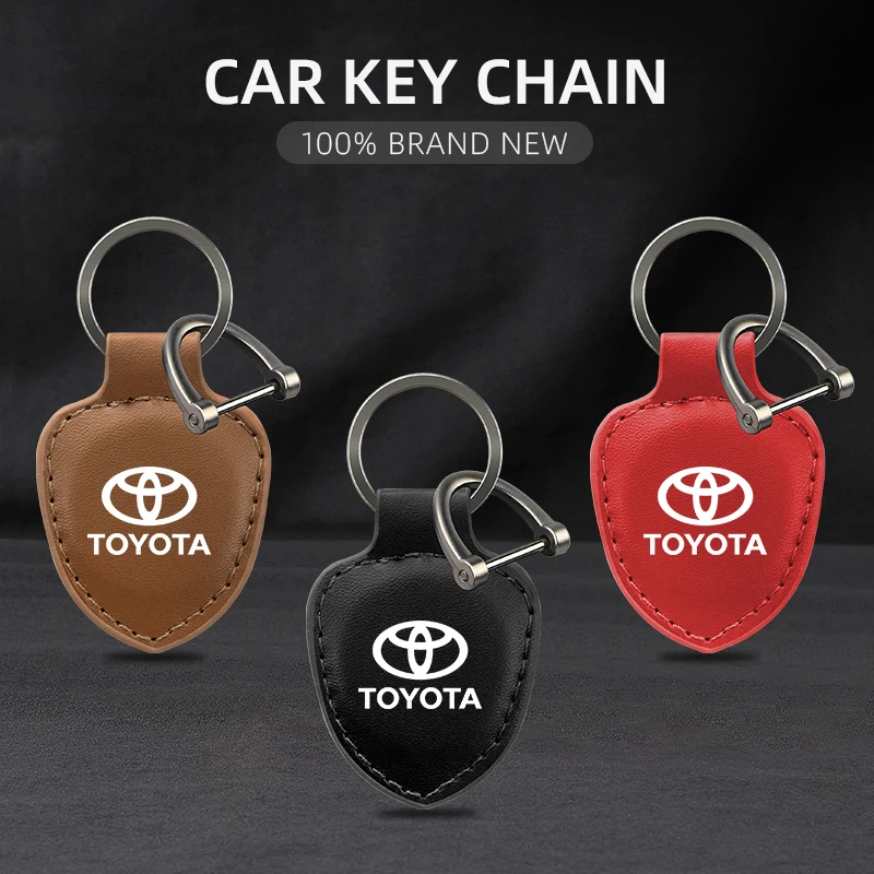 Leather-Car-Fashion-Styling-Keychain-Car-key-ring-For-Toyota-Corolla ...