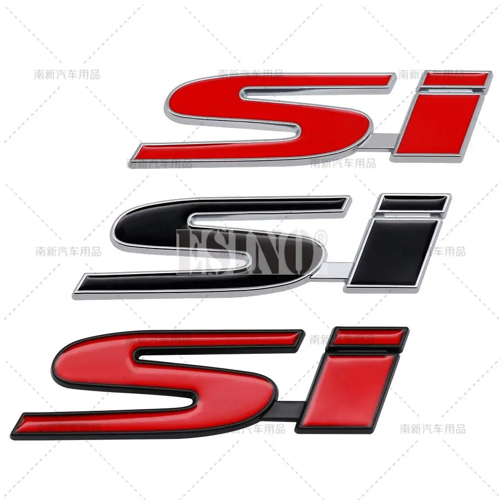 Car-Styling-3D-Metal-Adhesive-Badge-Chrome-Zinc-Alloy-SI-Emblem-Badge ...