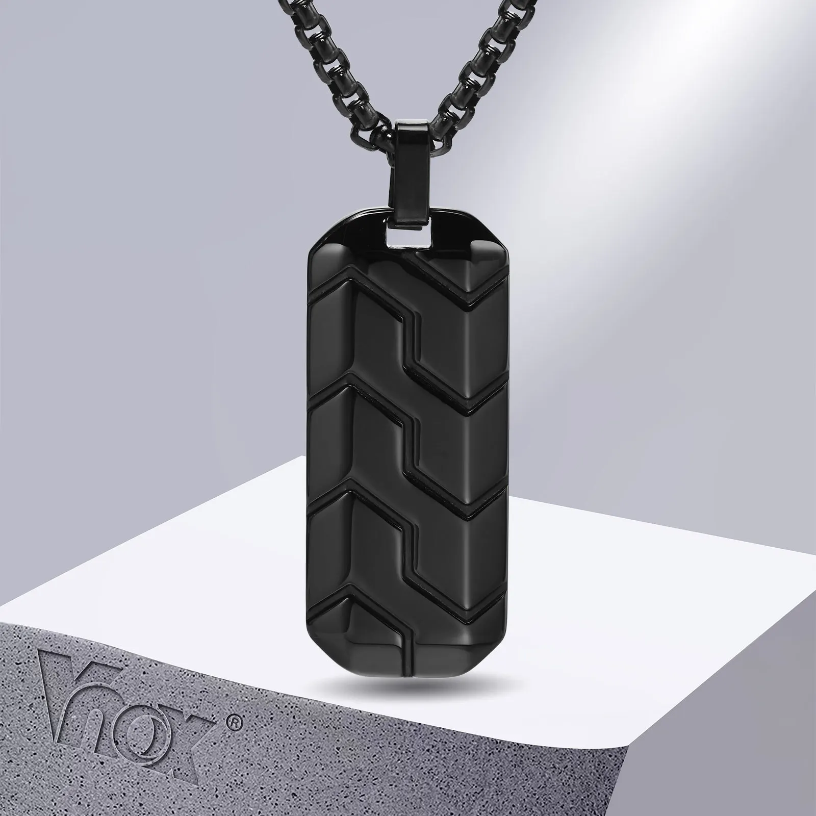 Vnox-Cool-Tire-Pattern-Necklaces-for-Men-Boys-Stainless-Steel-Geometric ...