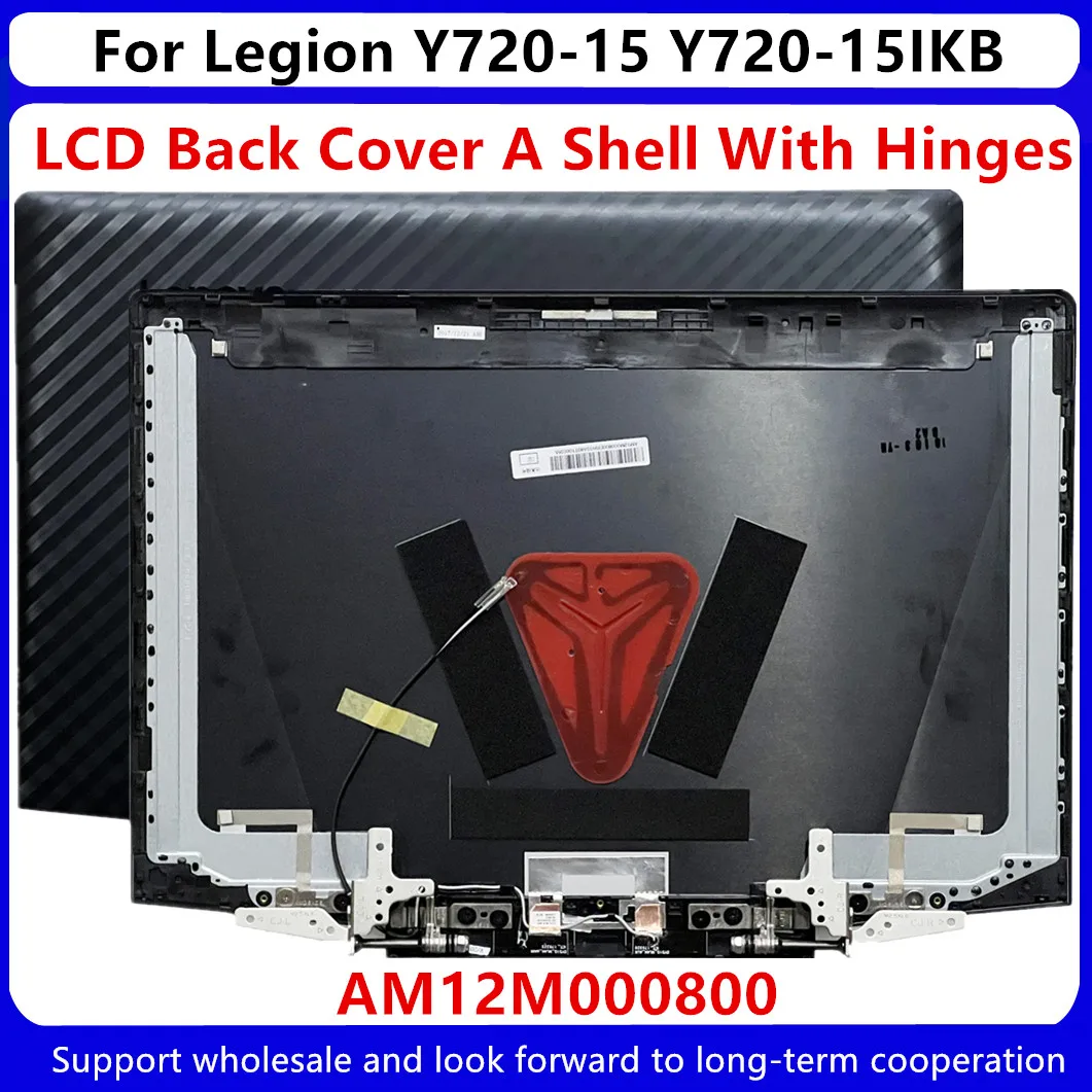 New LCD Top Cover LCD Back Cover With Hinge WiFi Cable ASSY For Lenovo ...