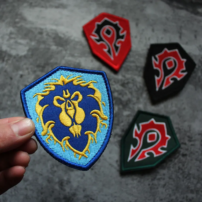 World-of-Warcraft-Tribal-Embroidery-Emblem-Hook-and-Loop-Patches-Human ...