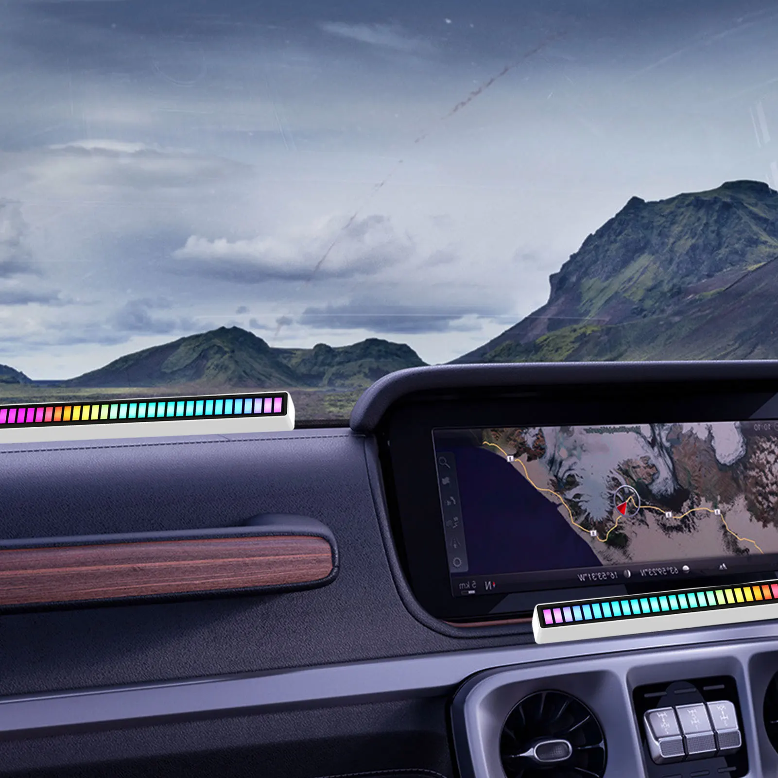 Generic Rgb Voice-Activated Rhythm Light Sound Reactive Led Bar ...