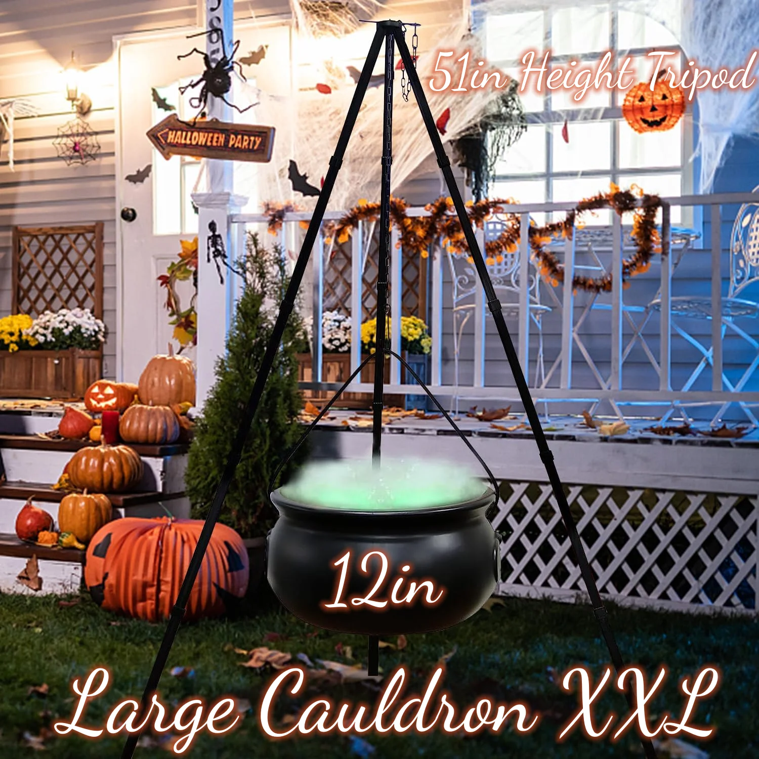 Grand-chaudron-de-sorci-res-avec-tr-pied-et-lumi-res-bol-en-plastique ...