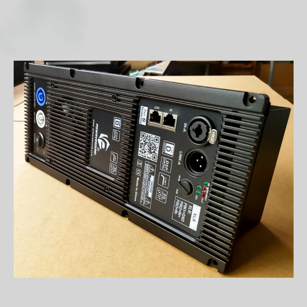 One-output-D-class-plate-power-amplifier-module-DSP-inside-1000W ...