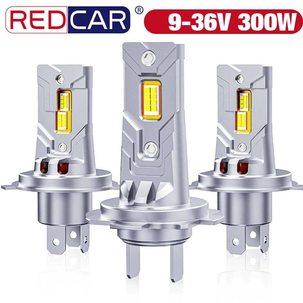 2Pcs 300W Turbo H7 LED CANBUS Lights 120000Lm Mini Head Lamp 1:1 Size ...