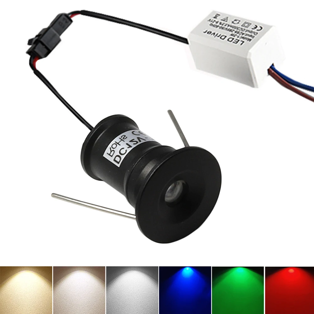 AC100-260V-Small-Spot-Light-1W-Mini-LED-Spotlight-18mm-Cutout-Recessed ...