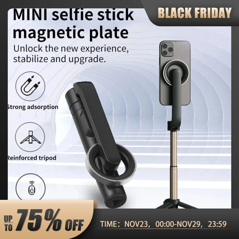 Mobile-Phone-Stand-Bluetooth-Selfie-Stick-Magnetic-Handheld-Camera ...