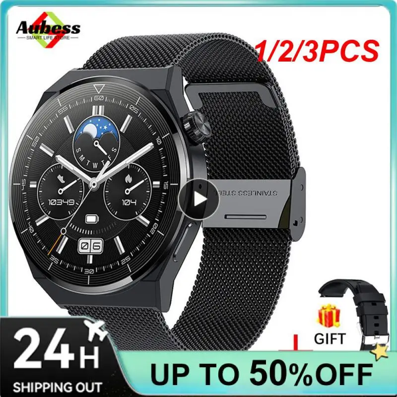 1-2-3PCS-New-Watch-GT3-Smart-Watch-Men-NFC-Waterproof-Sport-Fitness ...