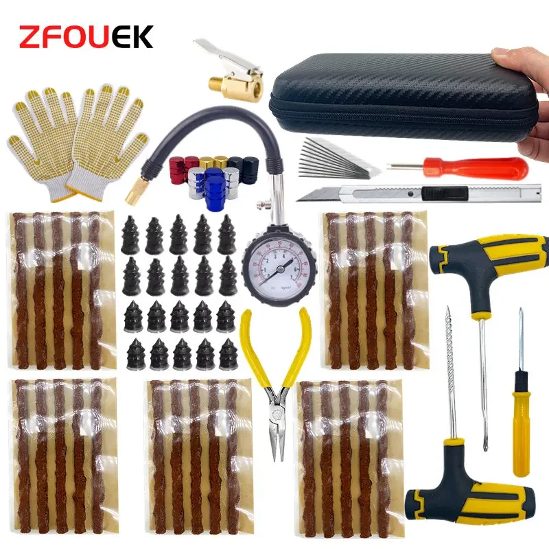 New-Car-Tire-Repair-Tool-Kit-Studding-Set-Auto-Bike-Puncture-Plug-Bike ...