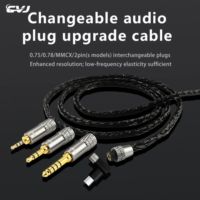 CVJ-24-Cores-Silver-plated-Changeable-Audio-3-in-1-Plug-Upgrade-Cable-0 ...