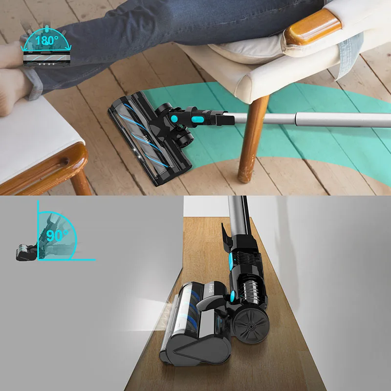 Inse N5s cordless vacuum Cleaner 12kpa 130W brushless motor stick ...