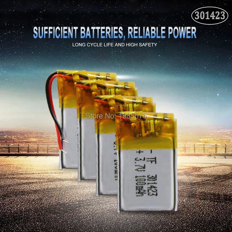 5-10-20-50-100pcs-3-7v-100mAh-301423-031423-polymer-lithium-battery-li ...