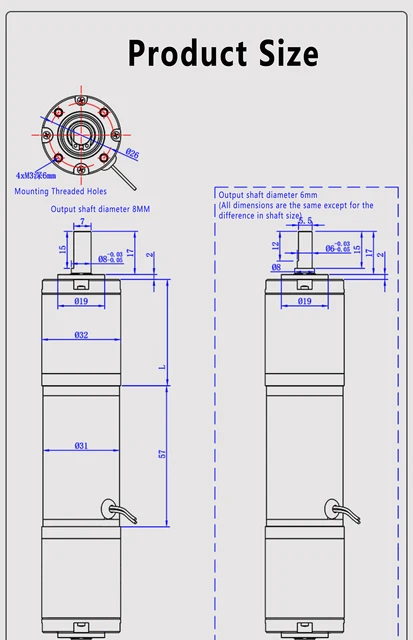 Miniature Electric Speed Reducing Gearbox 12V High Torque Gear Motor