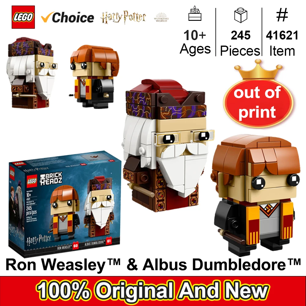 LEGO-41621-Edici-n-limitada-BrickHeadz-Ron-Weasley-Albus-Dumbledore-Kit ...