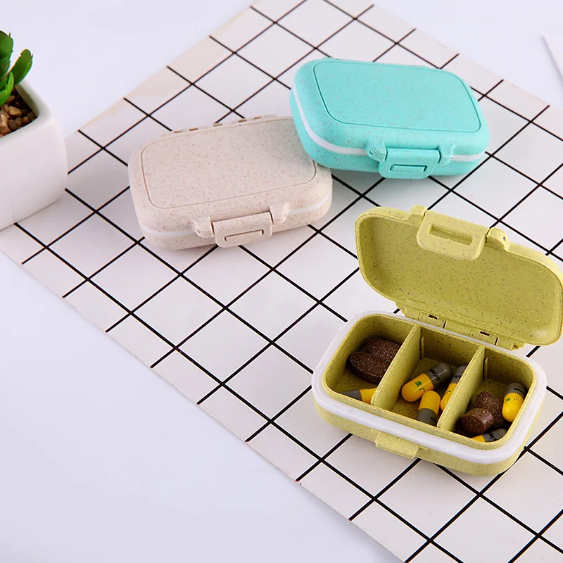 8 grids organizer container for tablets travel pill box with Seal ring ...
