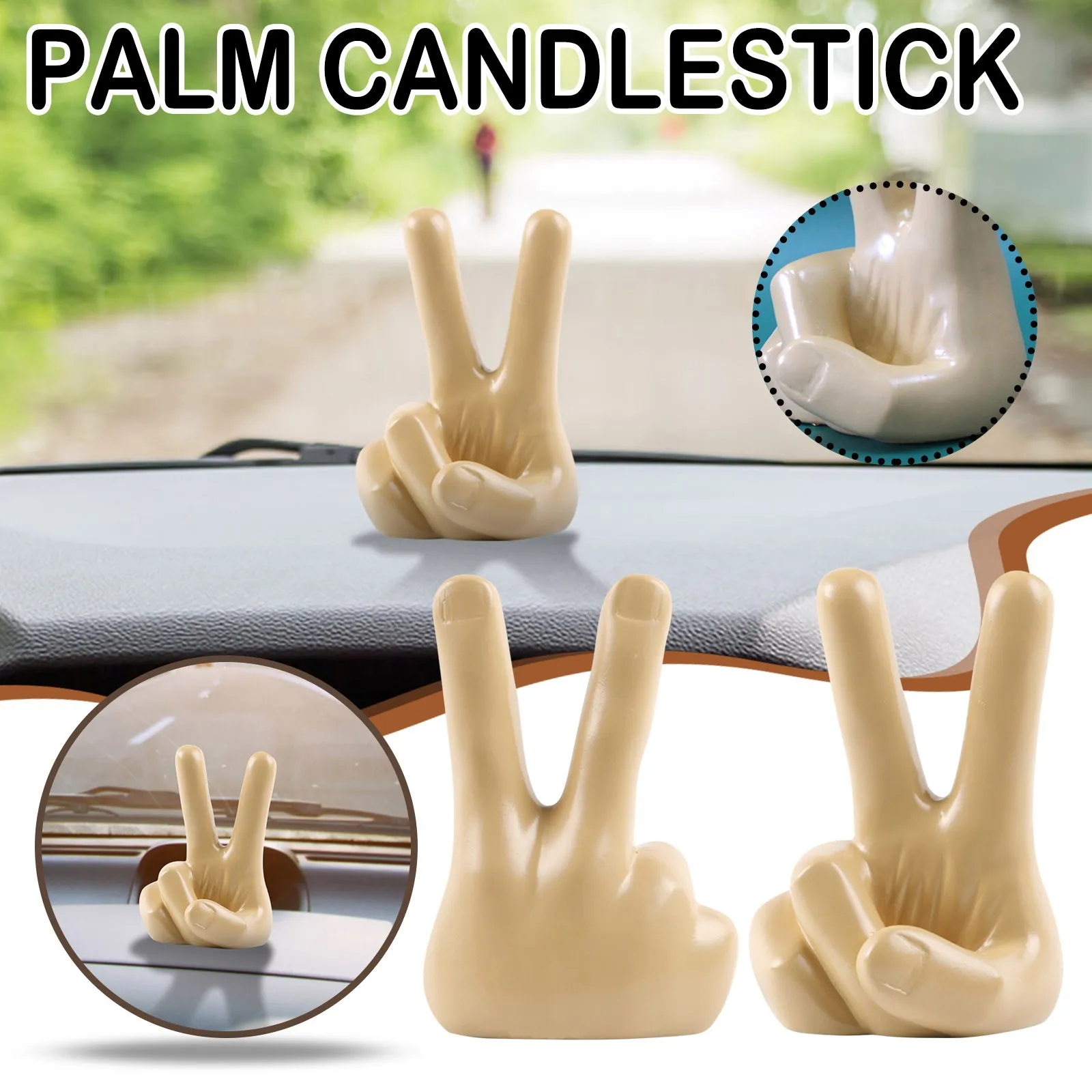 New-Car-Funny-Decoration-Finger-Resin-Handicraft-Ornament-Dash-Hand ...