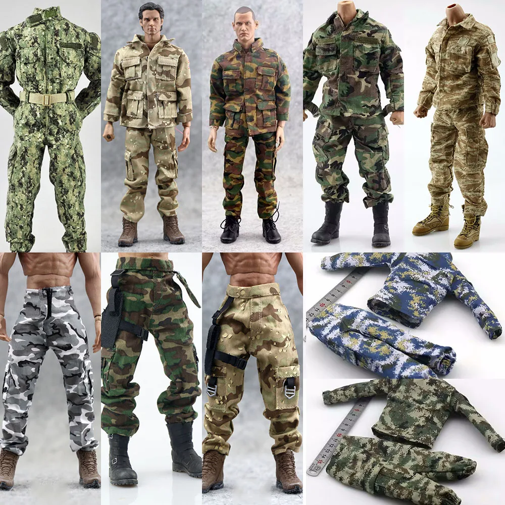 1-6-Male-Soldier-Clothes-Army-Tactical-Combat-Military-Uniform-Jungle ...