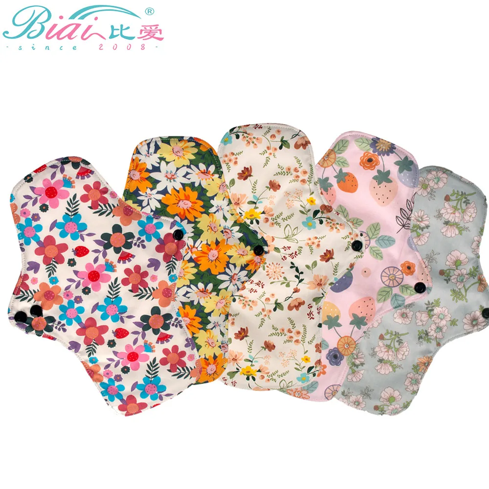 BIAI-Cotton-Sanitary-Pads-3PCS-Reusable-Care-Pads-Washable-Sanitary ...