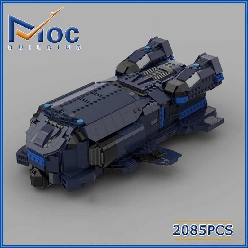 2085pcs-1-250-Scale-Elite-Dangerous-Type-7-Large-Space-Ship-Building ...