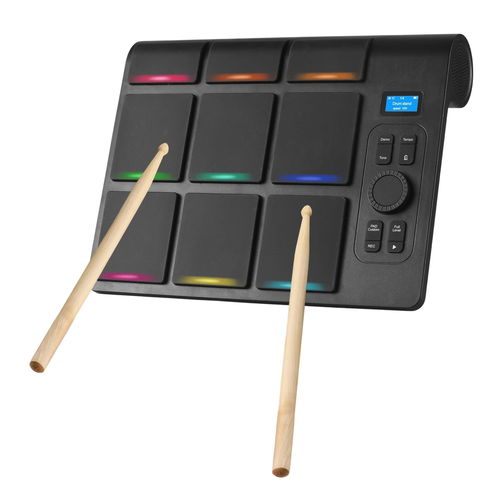 G101 Electronic Drum Portable Drum Set 9 Drum Pads with Drumstick Foot ...