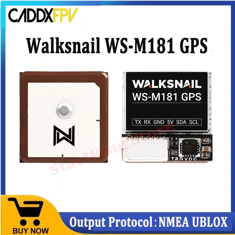 Walksnail WS M181 GPS M10 GNSS BUILT IN QMC5883 Compass Ceramic Antenna for RC Airplane FPV ...