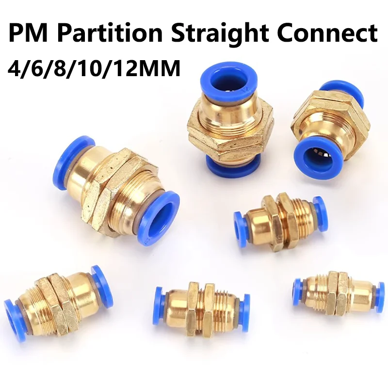 20PCS-4mm-6mm-8mm-10mm-12mm-OD-PM-Straight-Bulkhead-Union-Connector ...