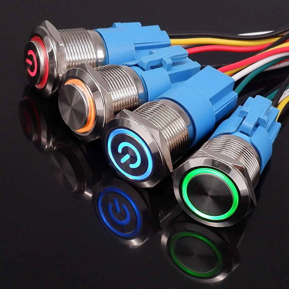 16mm-19mm-22mm-Metal-Power-Supply-Switch-Push-Button-PC-Pulsador-Car ...