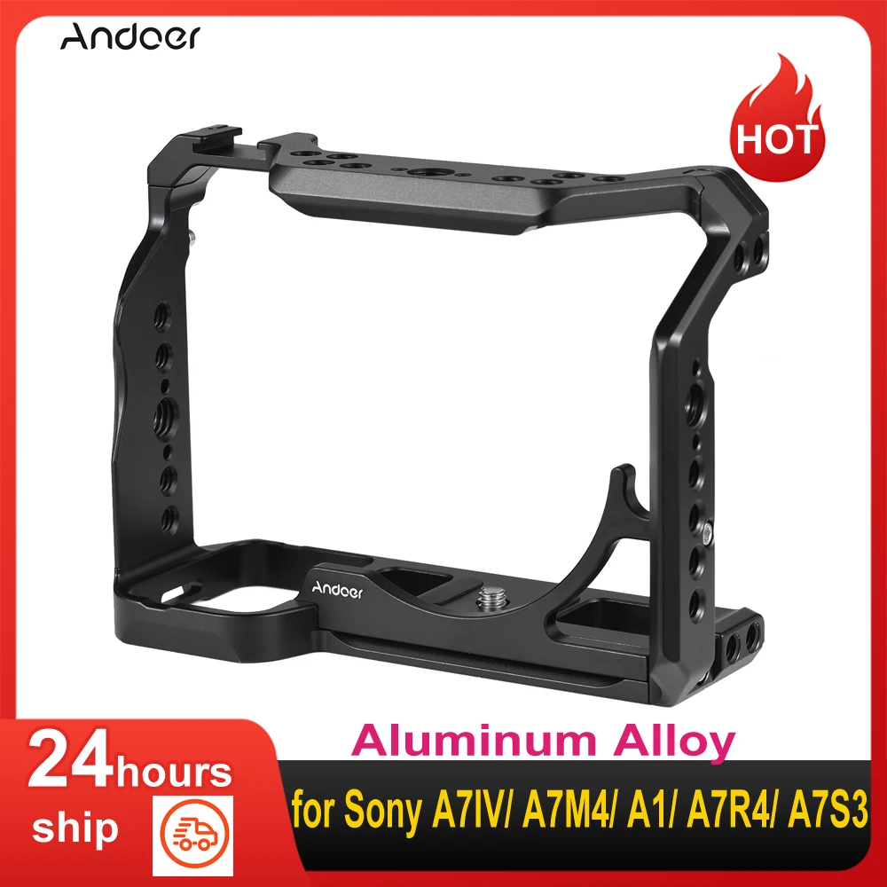 Andoer-Camera-Cage-for-Sony-A7IV-A7M4-A1-A7R4-A7S3-Aluminum-Alloy-Video ...