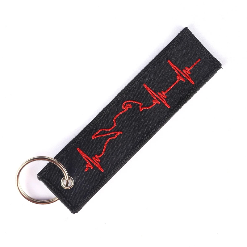 Fashion Biker Heartbeat Keychain for Motorcycles and Cars OEM Key ...