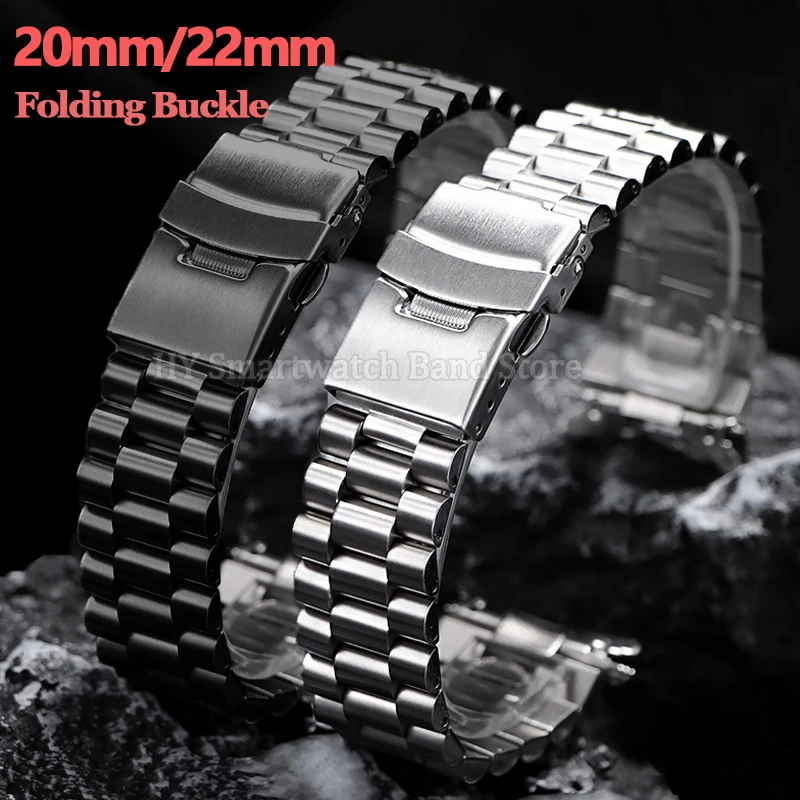 20mm 22mm Stainless Steel Watch Strap for Seiko for Rolex for Jubilee ...