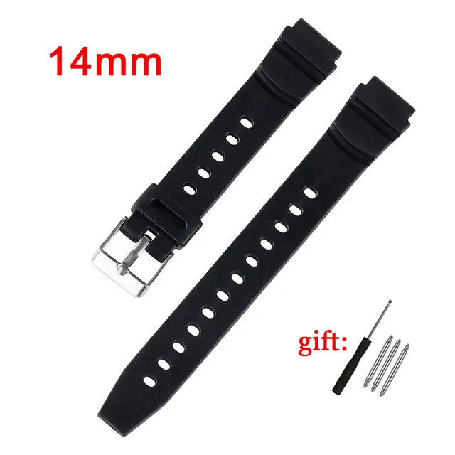 Silicone Watchband 12mm 14mm 16mm 18mm 20mm 22mm for Casio Sport Diving ...