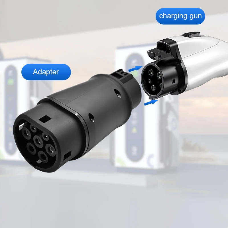 Ev-Charger-Plug-Adapter-Dc-Combo-American-To-European-16A-32A-Type1-to ...