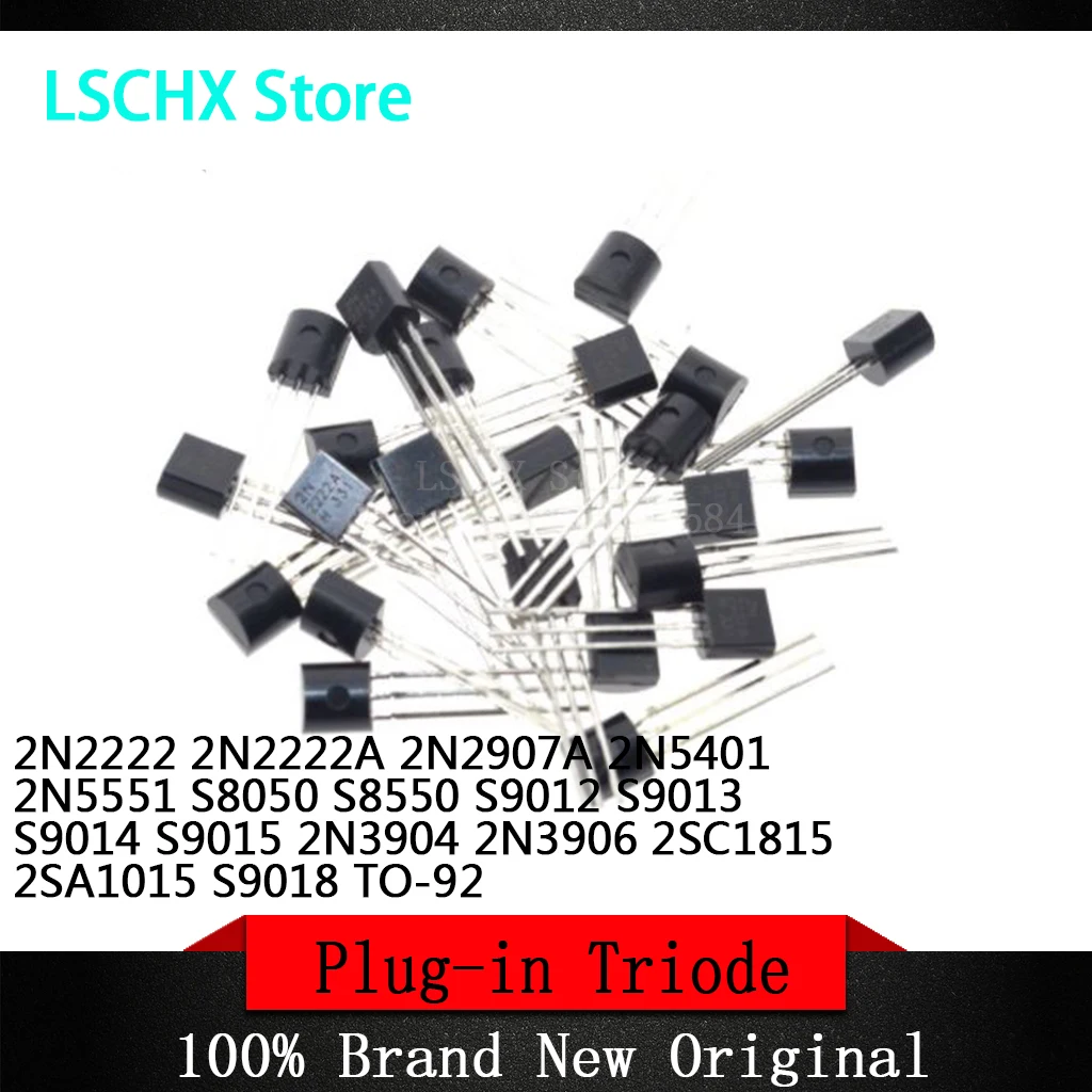 1000pcs 2N2222 2N2222A 2N2907A 2N5401 2N5551 S8050 S8550 S9012 S9013 ...